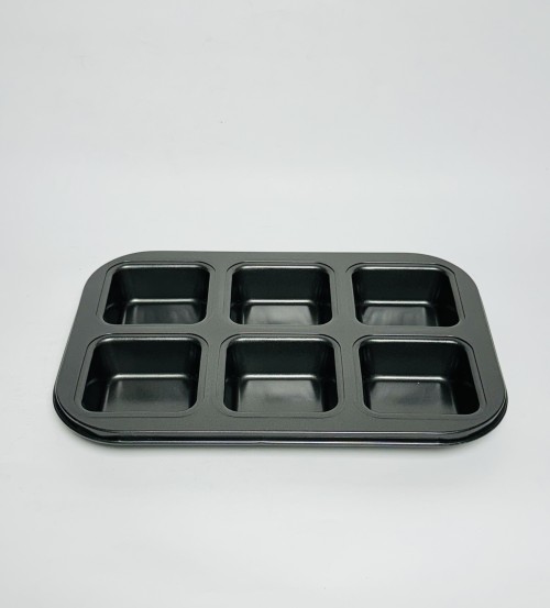 6 Cavity Square/Brownie Muffin Tray - BNBA